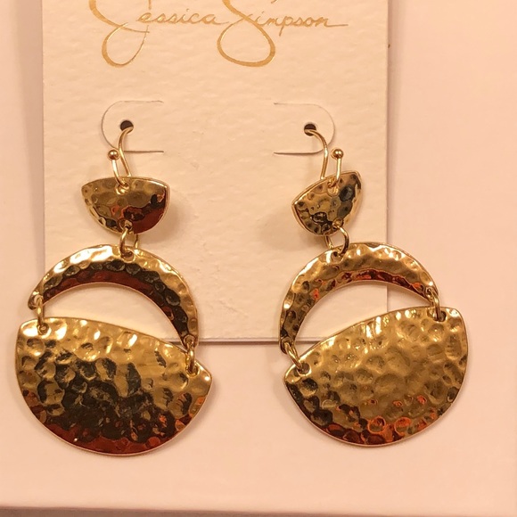 Jessica Simpson | Jewelry | Jessica Simpson Gold Earrings | Poshmark